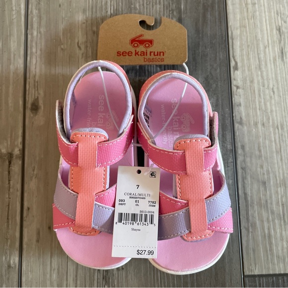 See Kai Run | Shoes | See Kai Run Girls Pinkcoral Sandals Size 7 Nwt ...